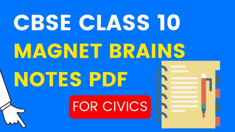 Magnet Brains.com Notes Class 10 Civics PDF Free Download - Readers Venue