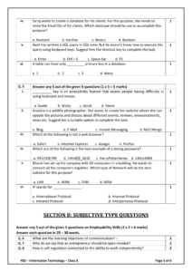 Class 10 IT Sample Paper 2023-24 code 402 PDF | IT 402 Class 10 Sample ...