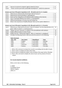 Class 10 IT Sample Paper 2023-24 code 402 PDF | IT 402 Class 10 Sample ...